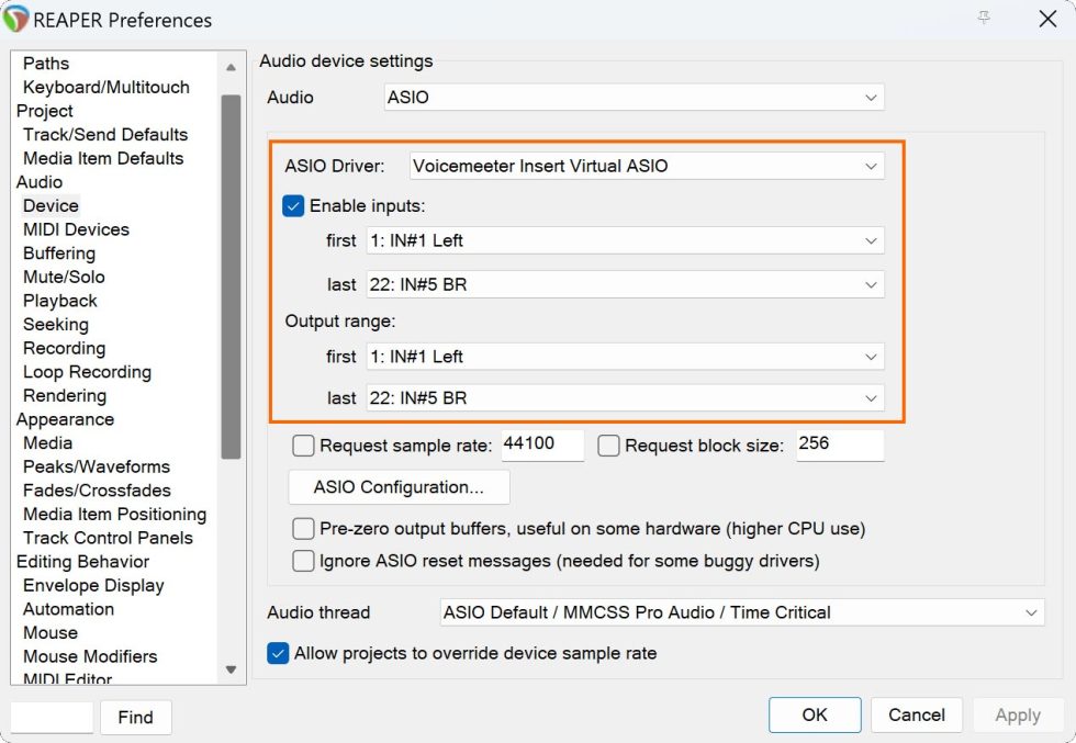 User Guide: Connect audio apps to the VoiceMeeter Insert Driver | VOICEMEETER by VB-AUDIO