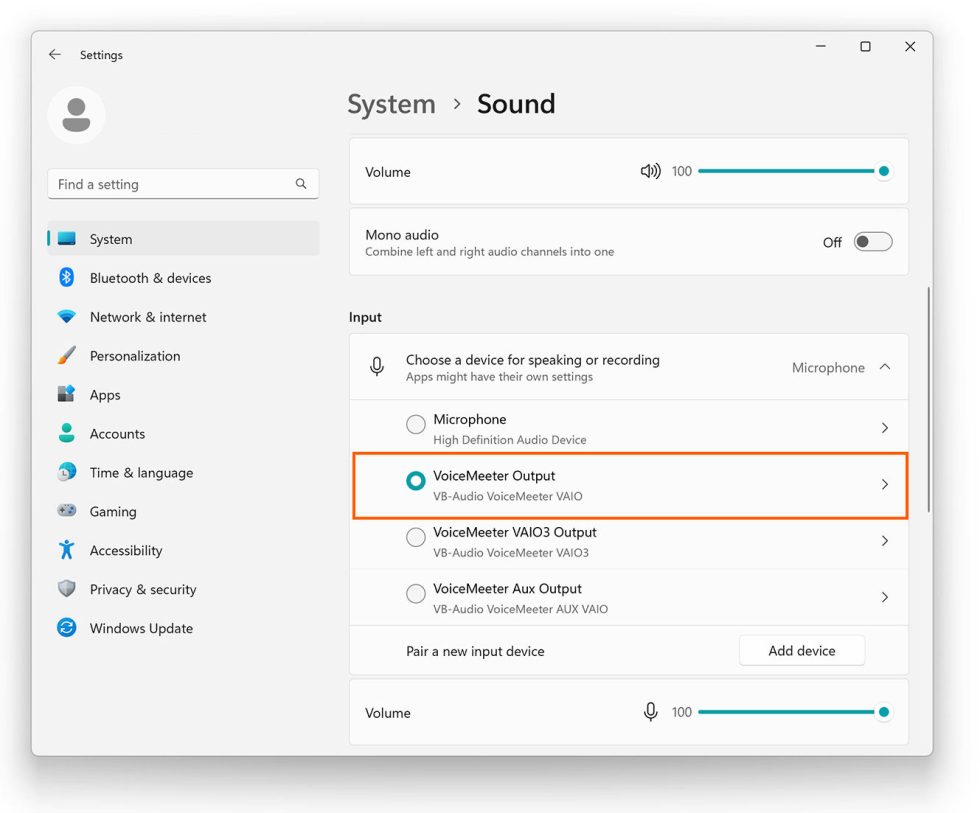 Setup VoiceMeeter with Windows 11: Disable Mic Privacy | VOICEMEETER by VB-AUDIO