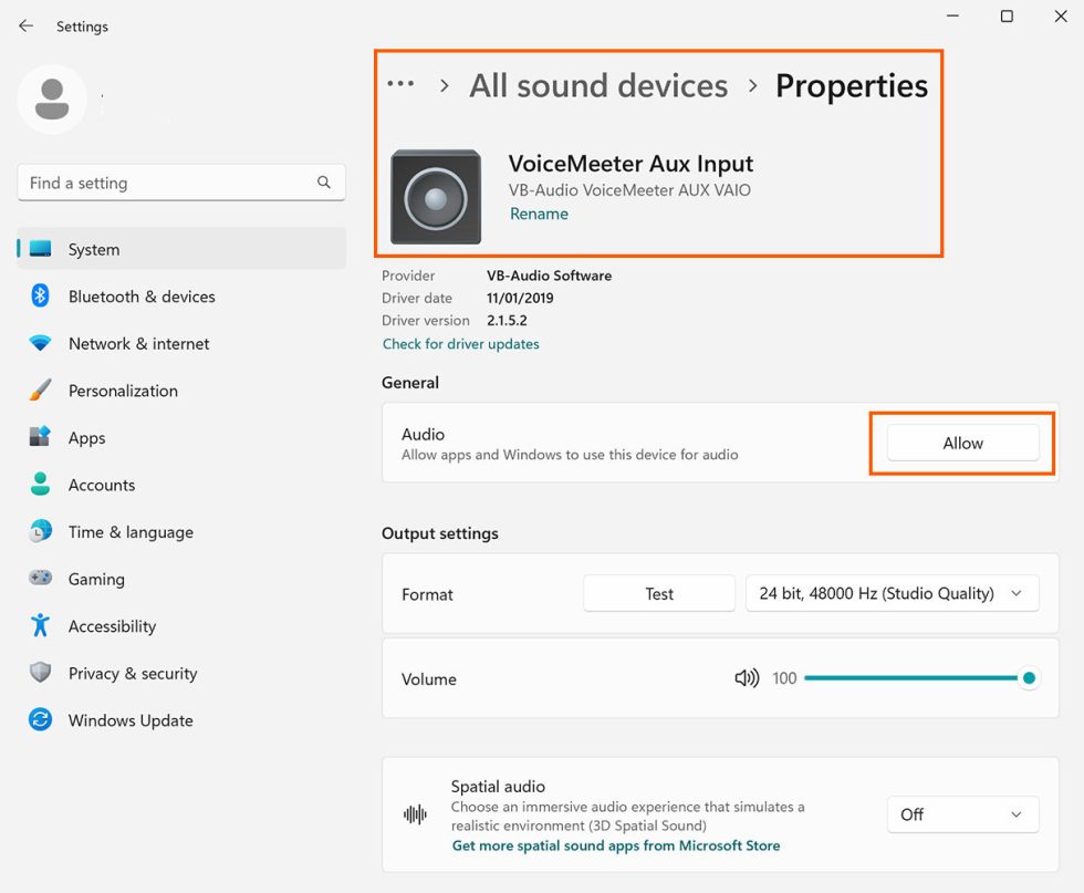 Setup VoiceMeeter with Windows 11: Disable Mic Privacy | VOICEMEETER by ...