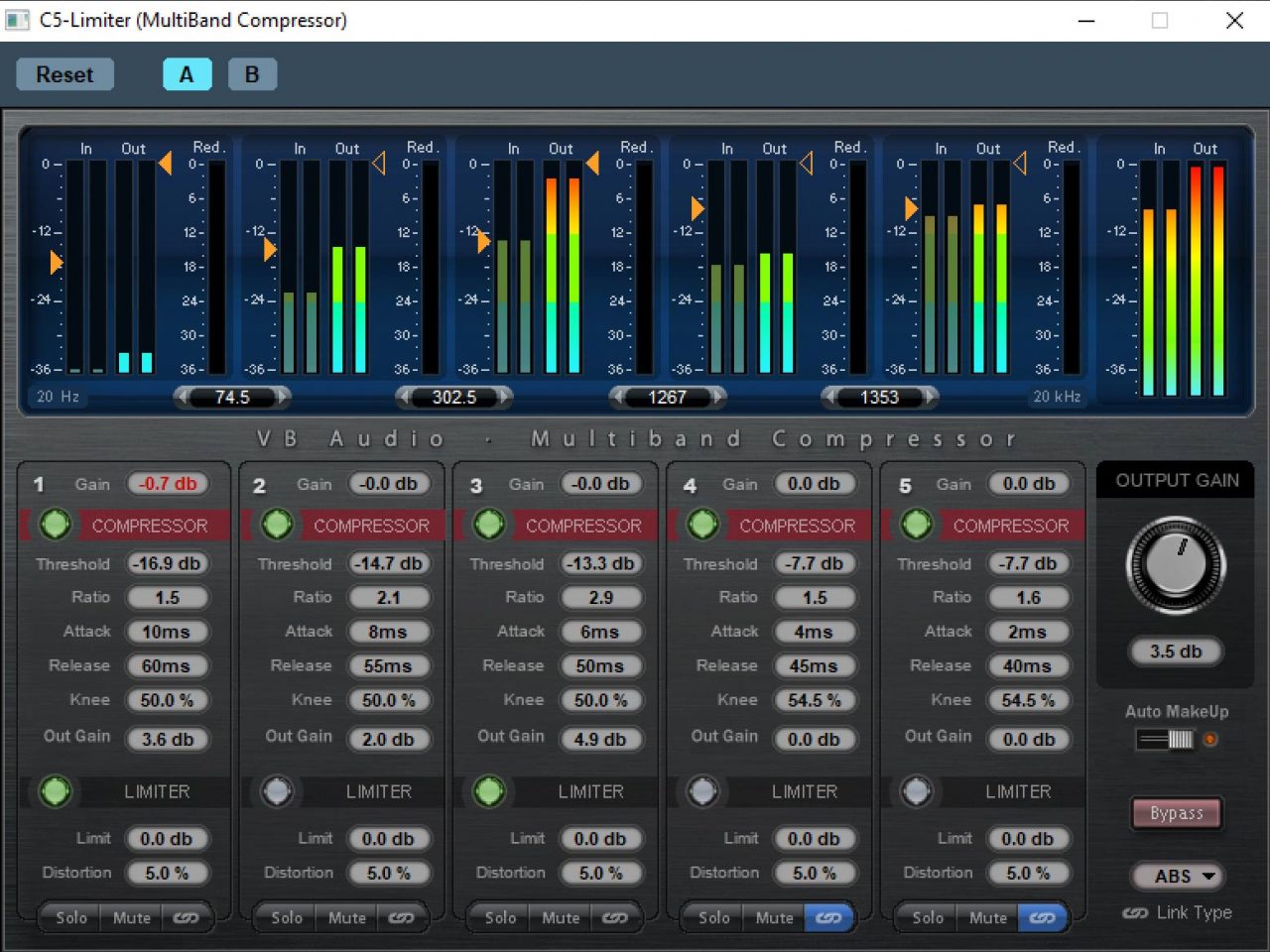 C5: A professional multiband compressor for Potato | VOICEMEETER by VB ...