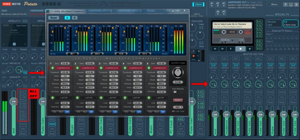 C5: A professional multiband compressor for Potato | VOICEMEETER by VB ...